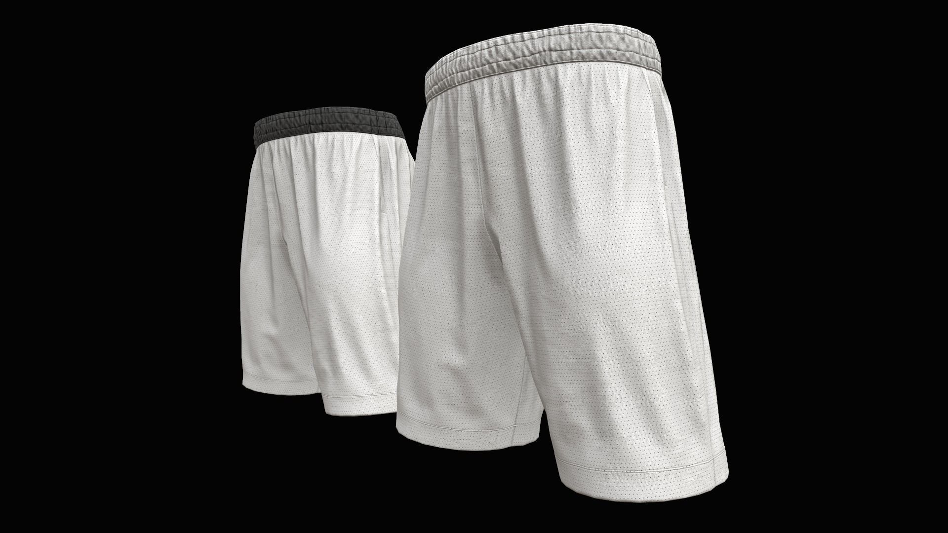 3D model White shorts VR / AR / low-poly | CGTrader
