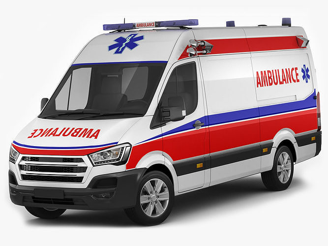 Generic Ambulance 3D model | CGTrader