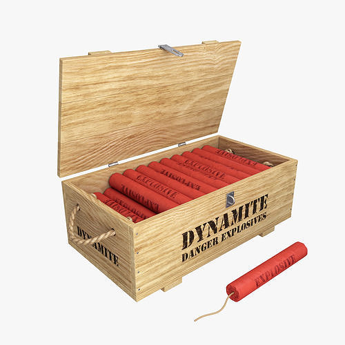 Dynamite box 3D model | CGTrader
