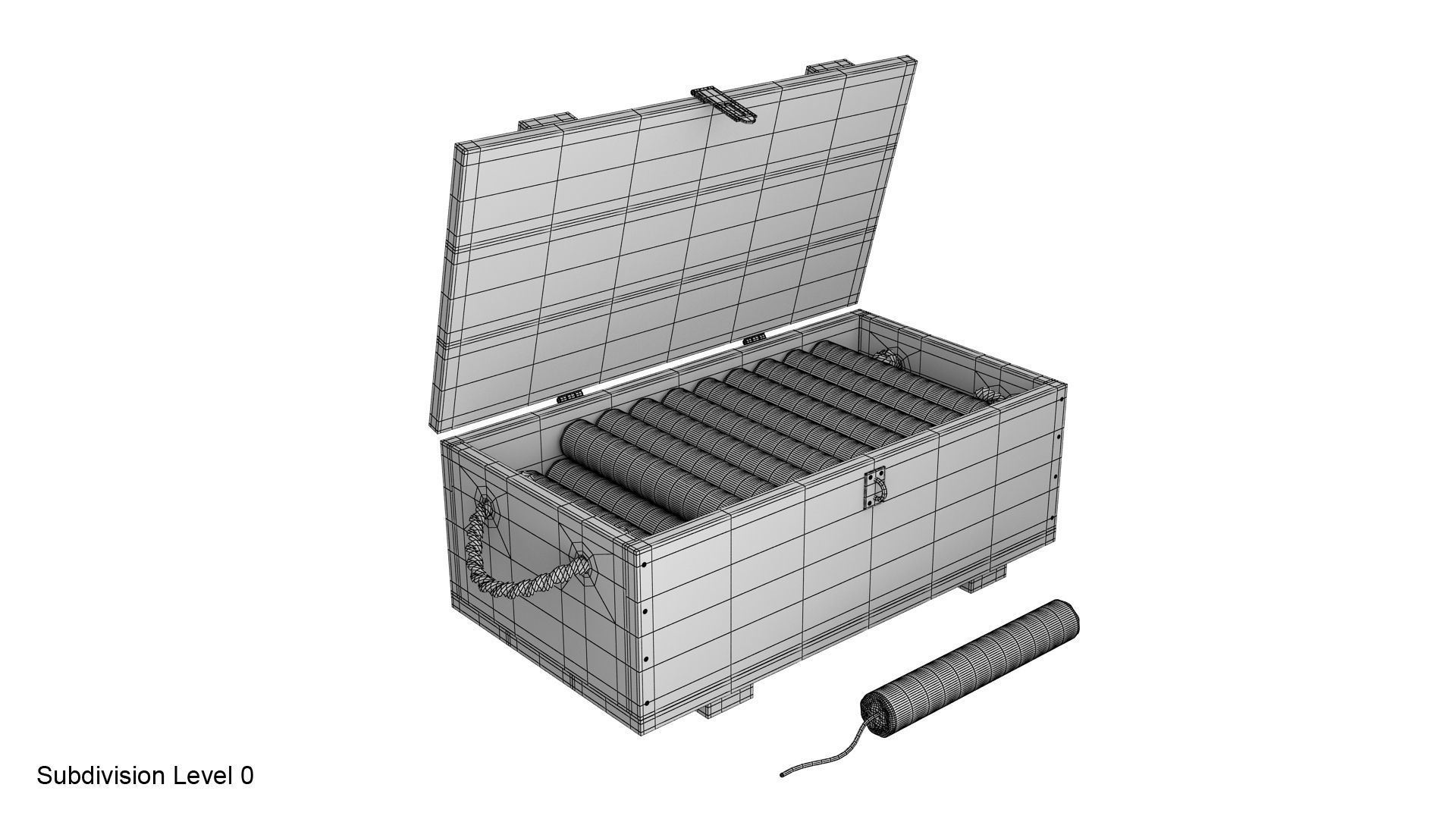 Dynamite box 3D model | CGTrader