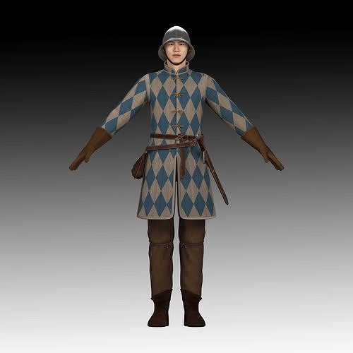 Medieval Soldier 3D model | CGTrader