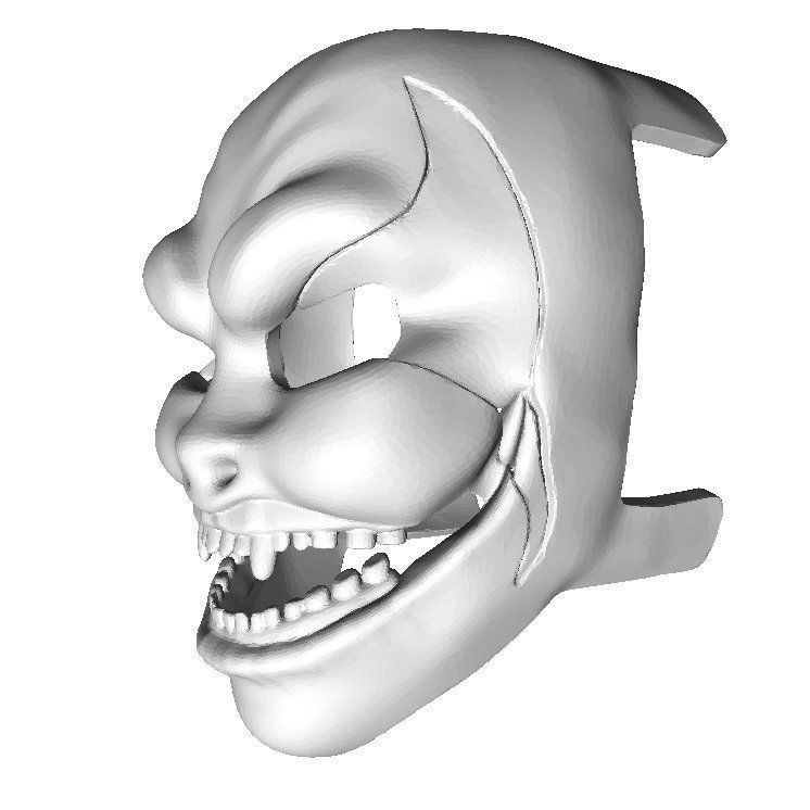 Fantasy Fiction Sci-Fi Alien Monster Character Mask 3D model 3D ...