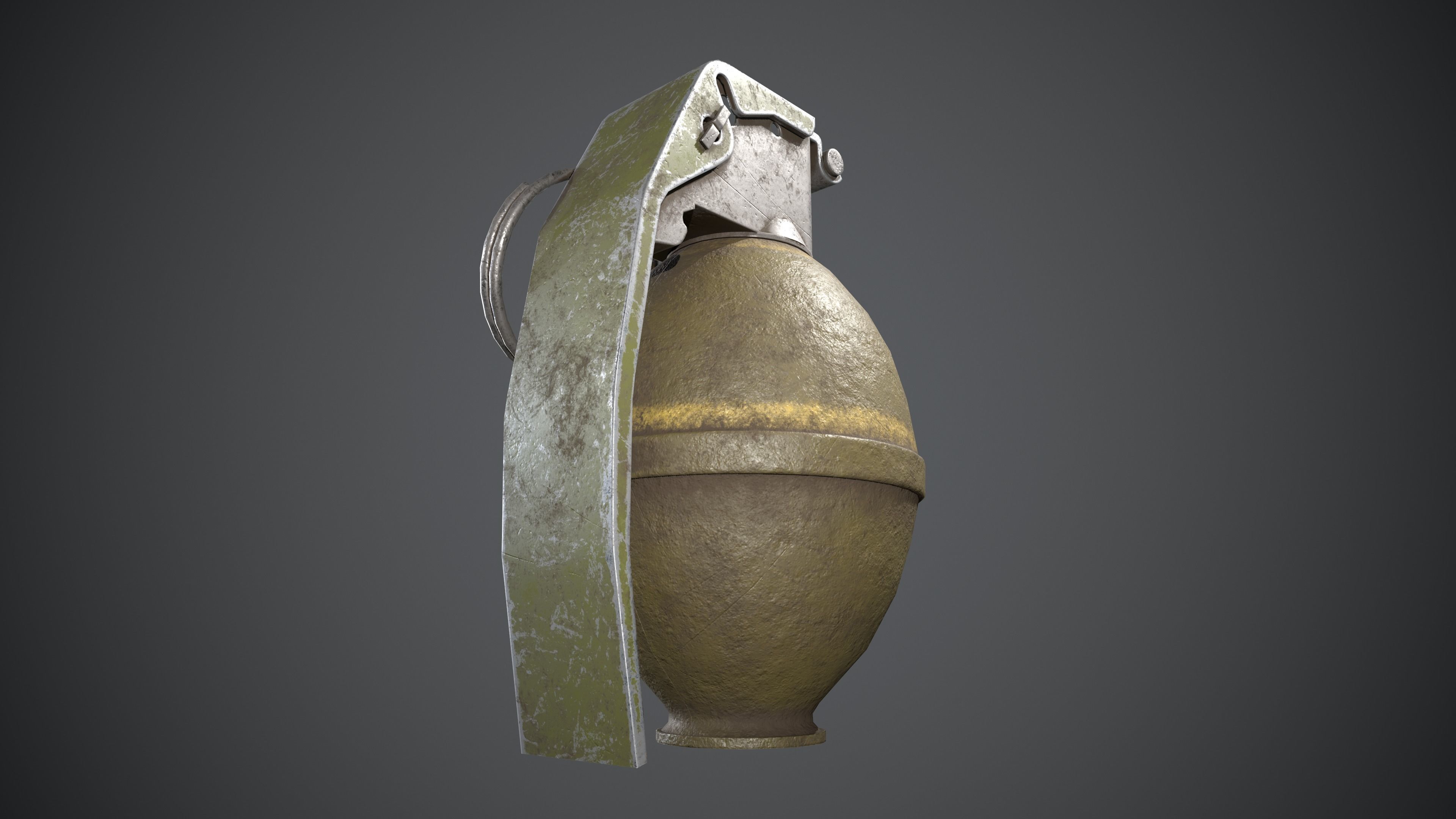3D model PACK OF GRENADES M84 M62 M67 M18 GRENADE PACK VR / AR / low ...