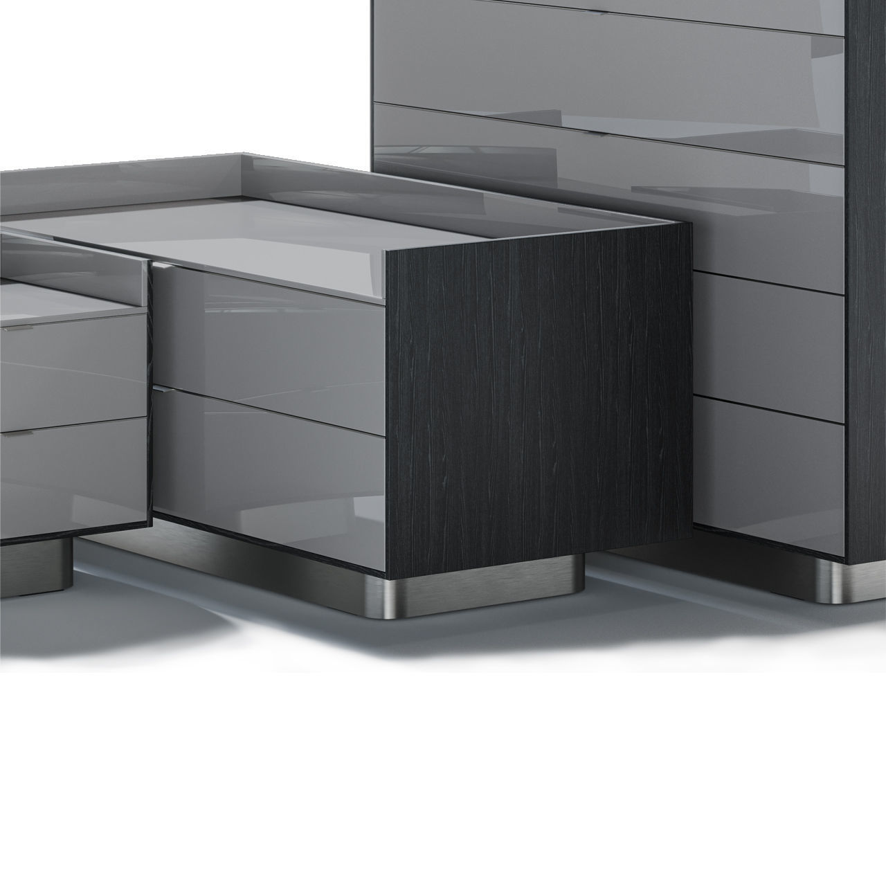 Minotti Darren Night Storage Units free 3D model | CGTrader