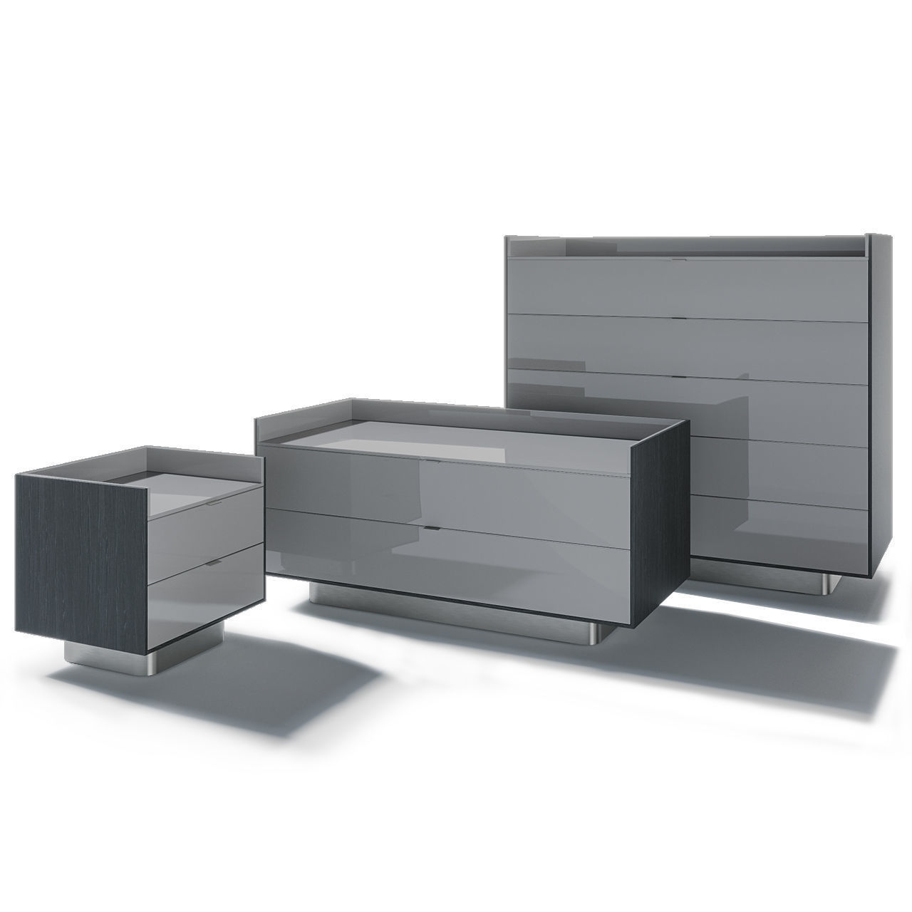 Minotti Darren Night Storage Units free 3D model | CGTrader