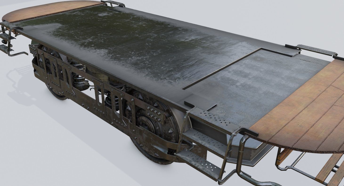 3D model train wheels with pbr textures VR / AR / low-poly | CGTrader