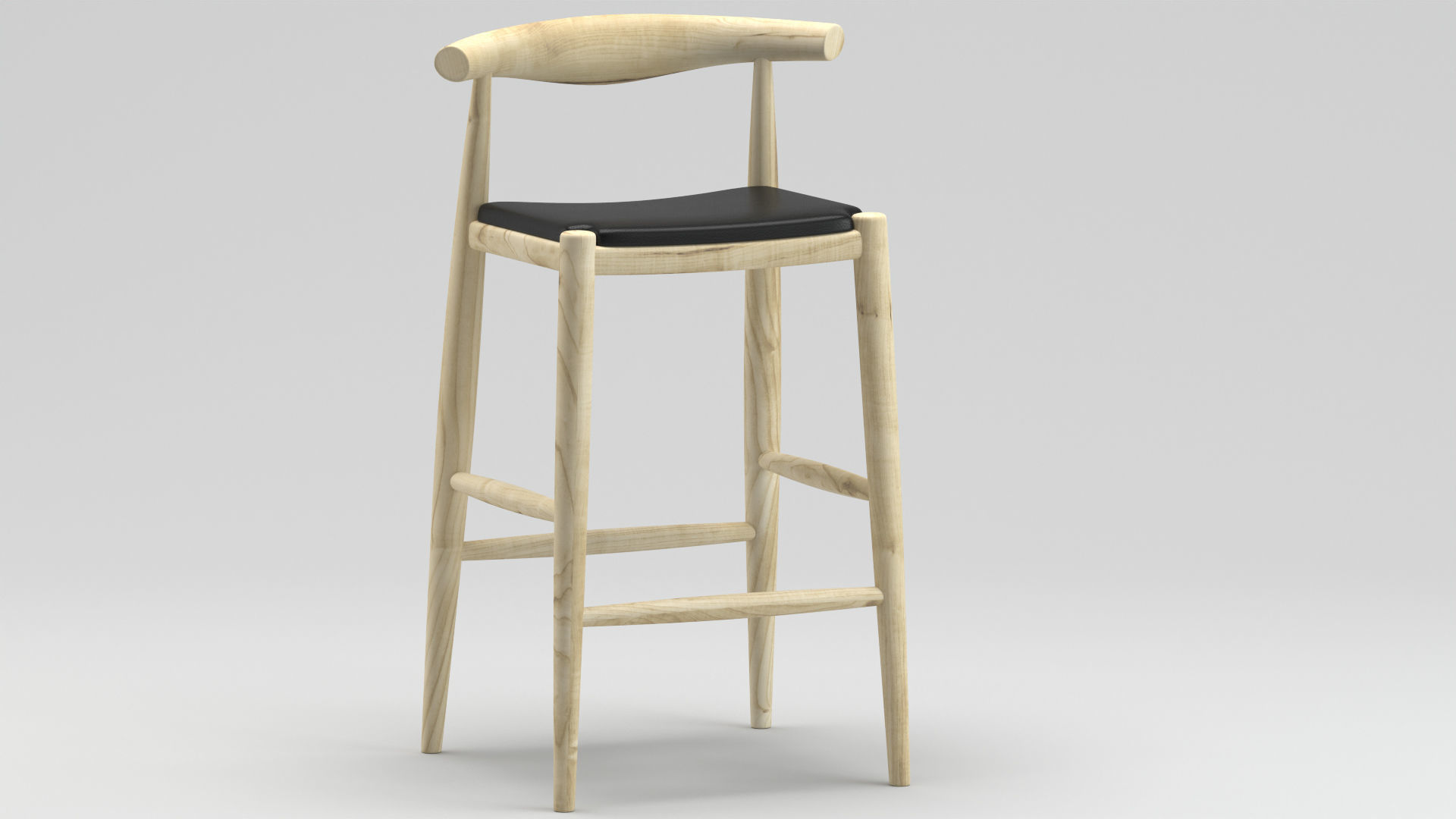 Stool by CARL HANSEN 3D model | CGTrader