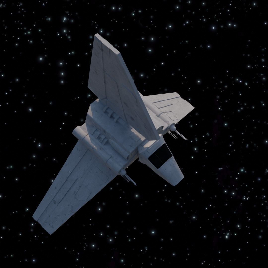 Imperial Shuttle - Lambda Class - PBR Medium Poly Count 3D model rigged | CGTrader