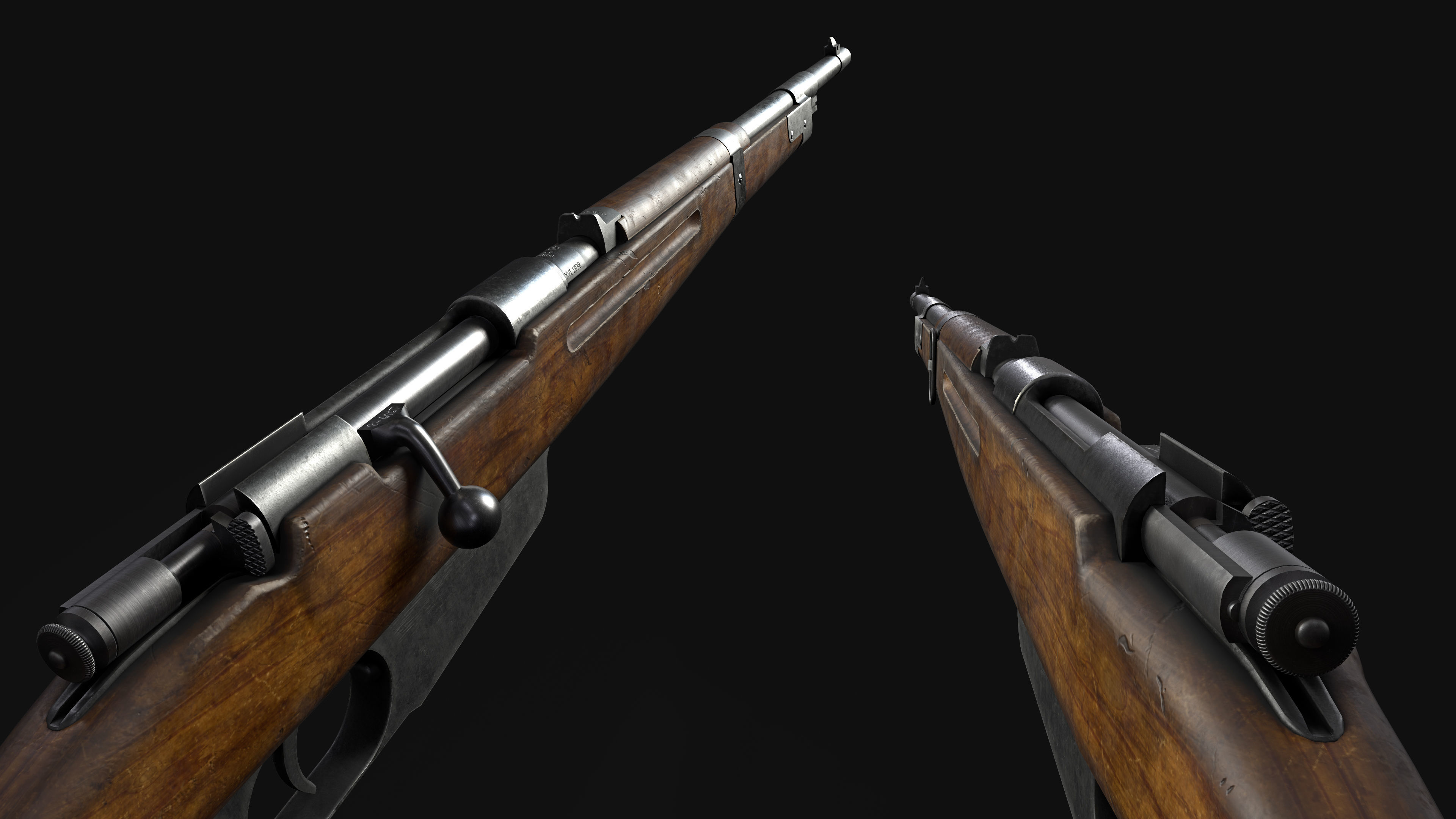 3D model Carcano M38 rifle VR / AR / low-poly | CGTrader