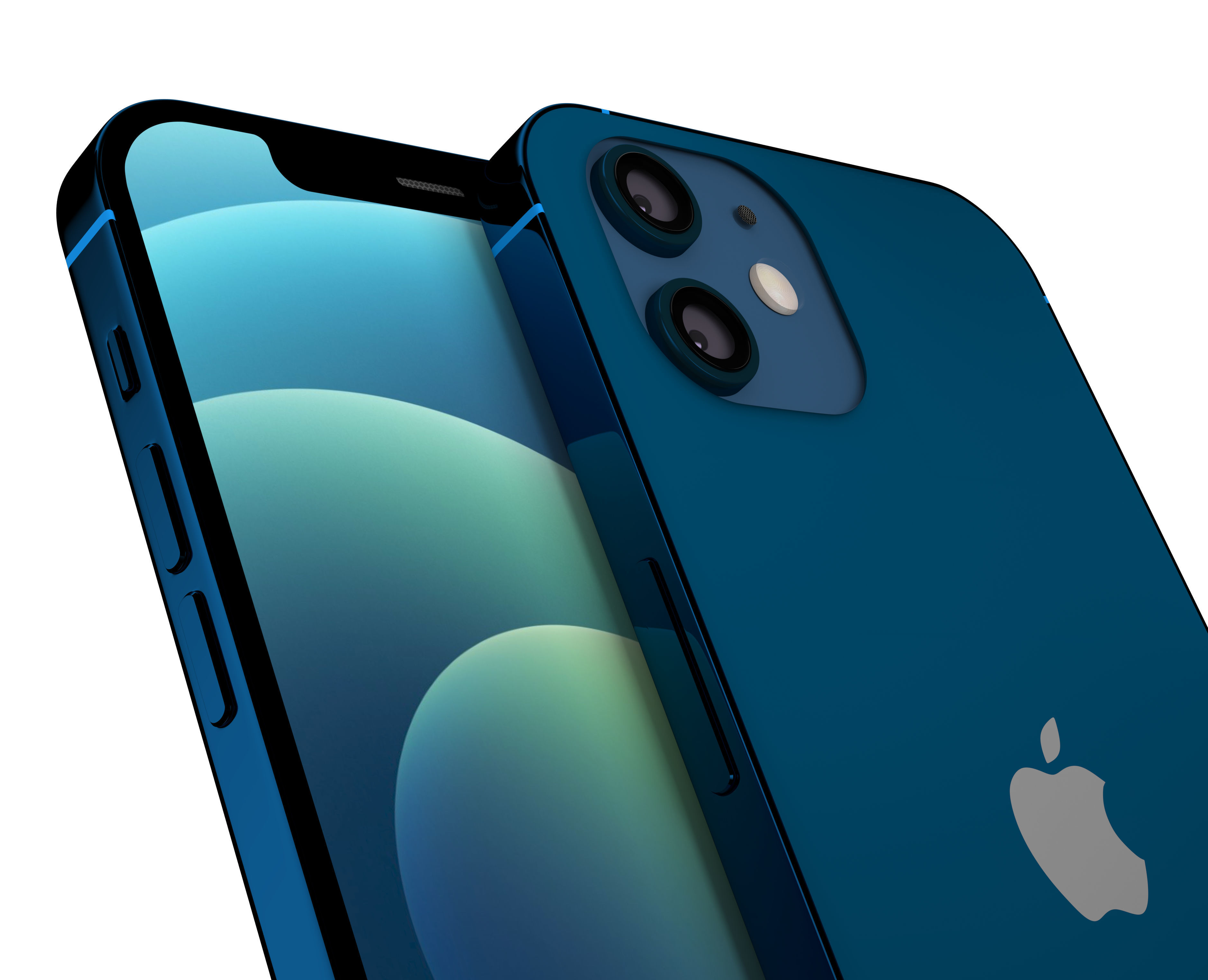 3D model Apple iPhone 12 Blue VR / AR / low-poly | CGTrader