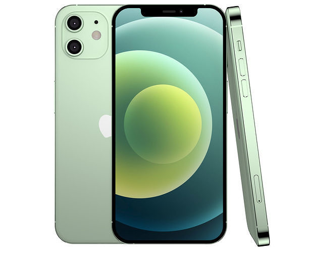 3D model Apple iPhone 12 Green VR / AR / low-poly | CGTrader