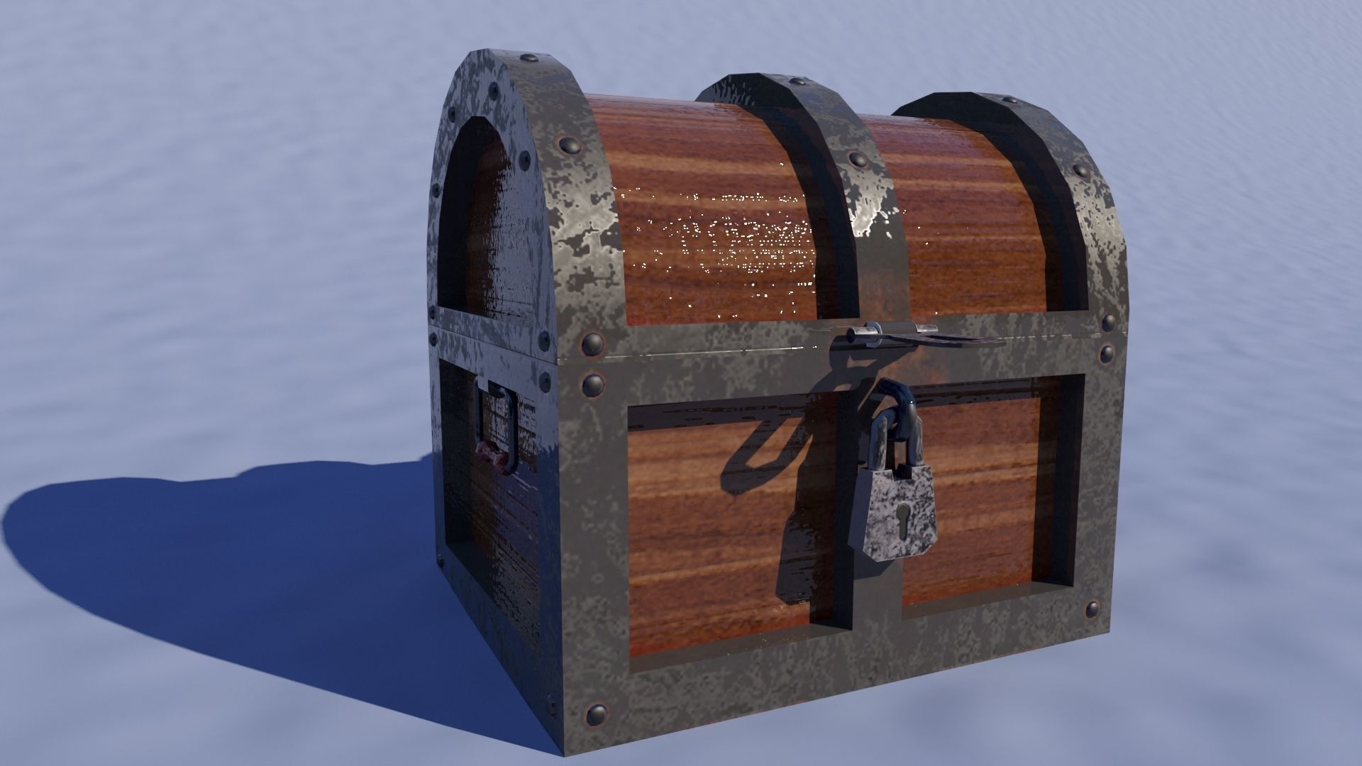 3D model chest VR / AR / low-poly | CGTrader