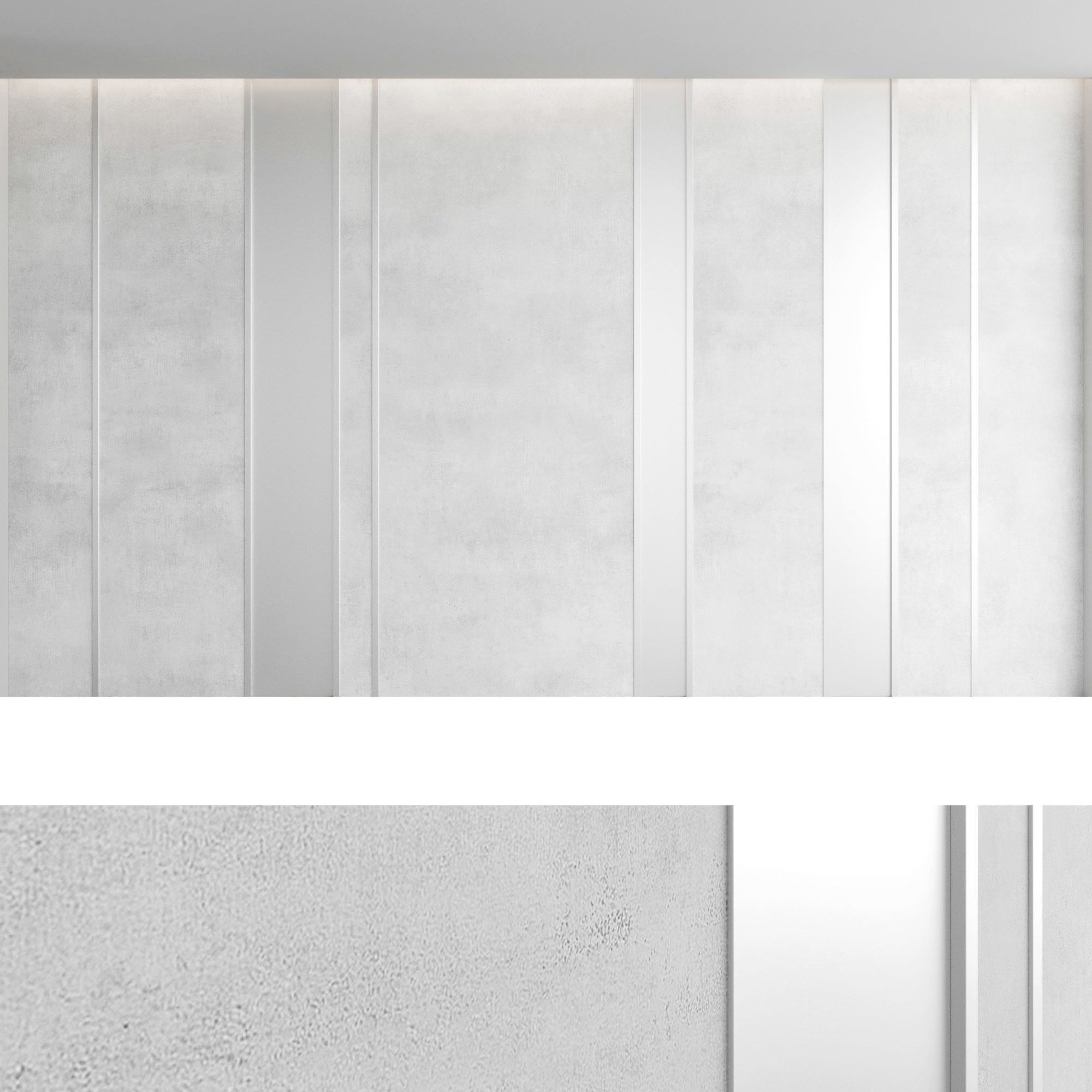 Decorative wall panel set 49 3D model | CGTrader