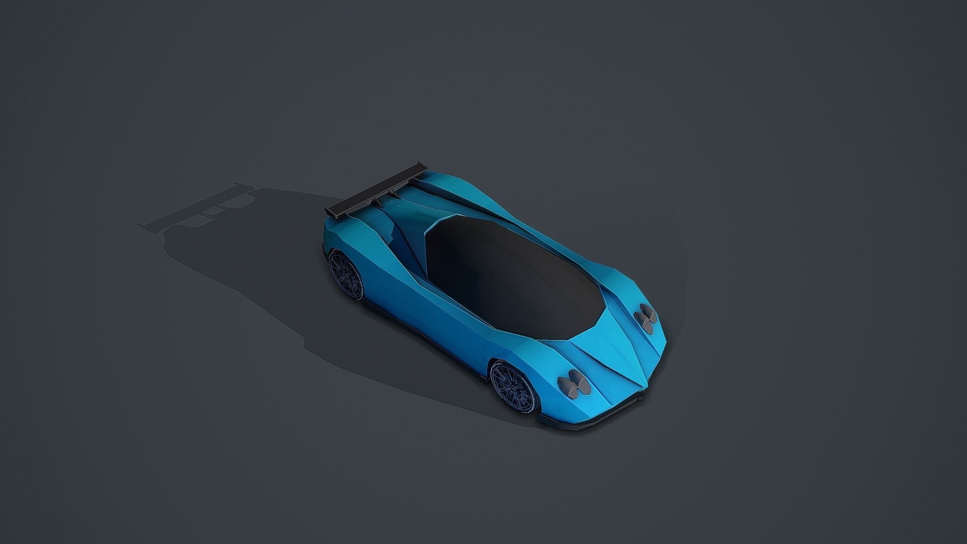 3D model Stylized Hyper Car 01 - Low Poly Game Vehicle Car - Race Car ...
