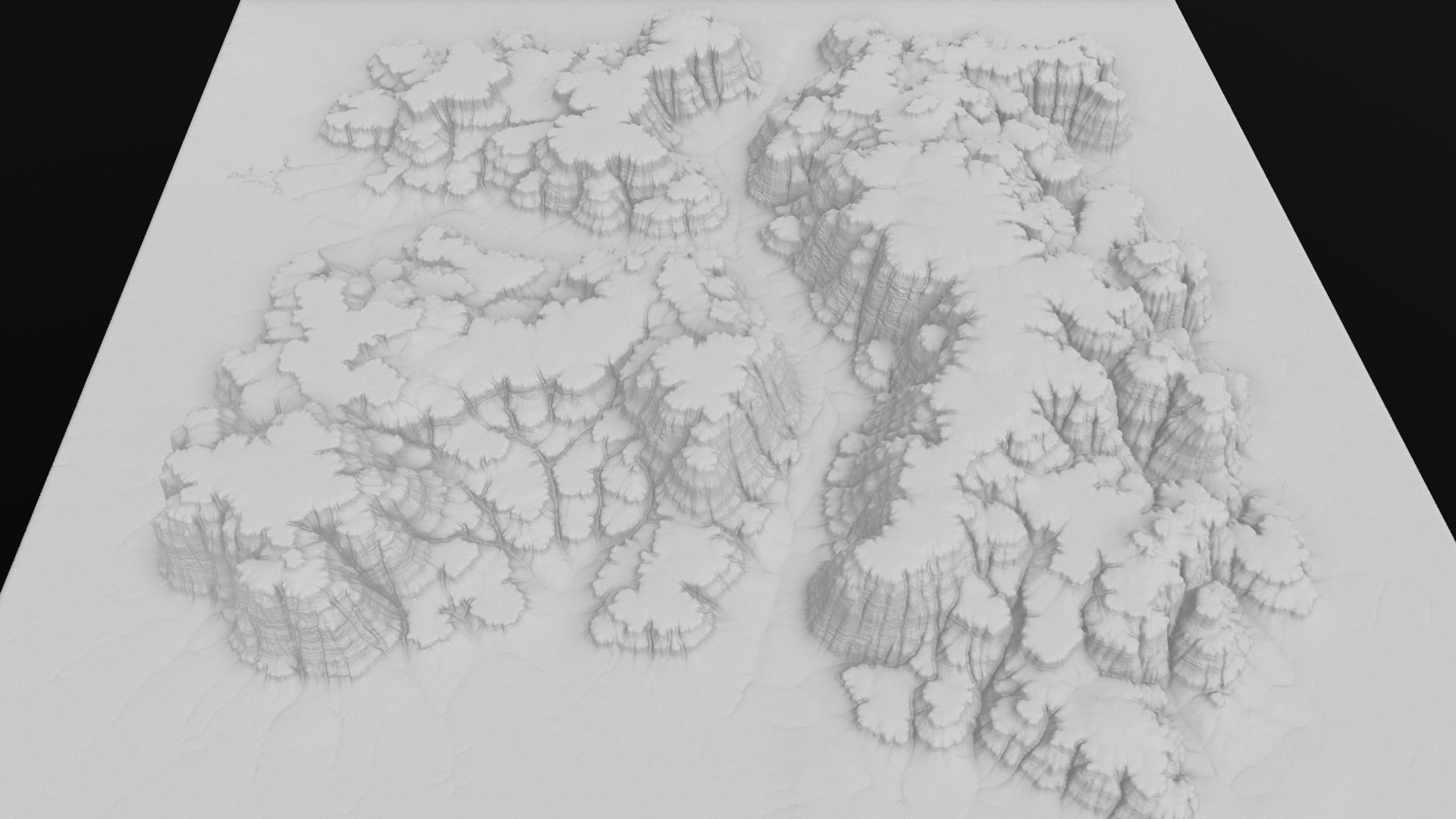 High-Poly Canyon Terrain Sculpt 3D model | CGTrader