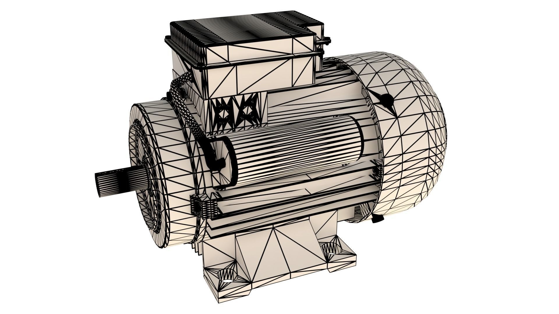 Electric Motor-Generator Single Phase 3D model 3D model | CGTrader