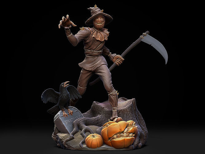 Scarecrow DC 3D model 3D printable | CGTrader