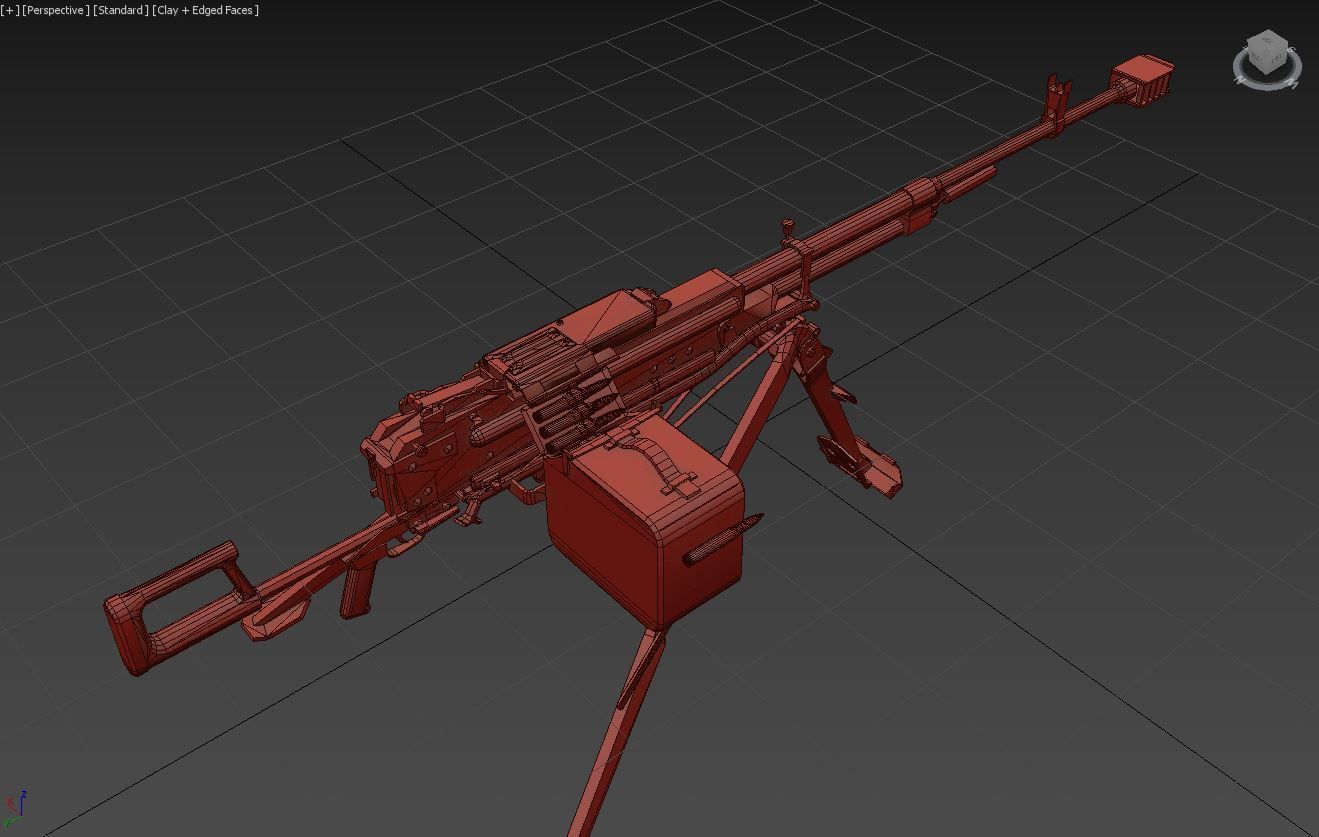 3D model Machine Gun NSVT NSV KORD VR / AR / low-poly | CGTrader