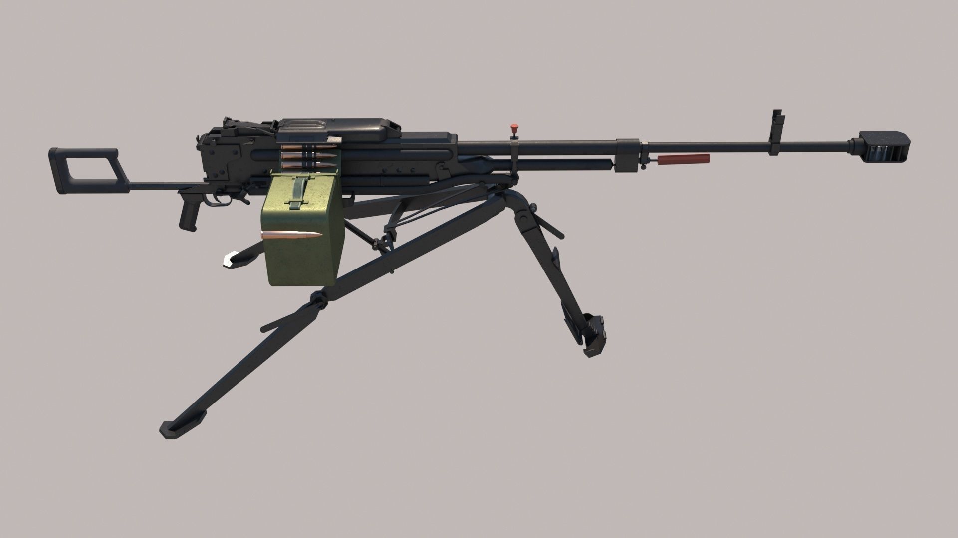 3D model Machine Gun NSVT NSV KORD VR / AR / low-poly | CGTrader