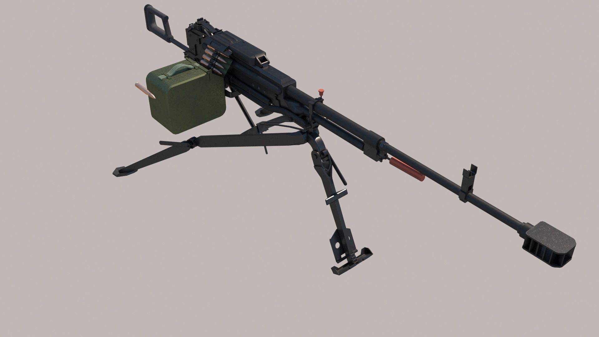 3D model Machine Gun NSVT NSV KORD VR / AR / low-poly | CGTrader