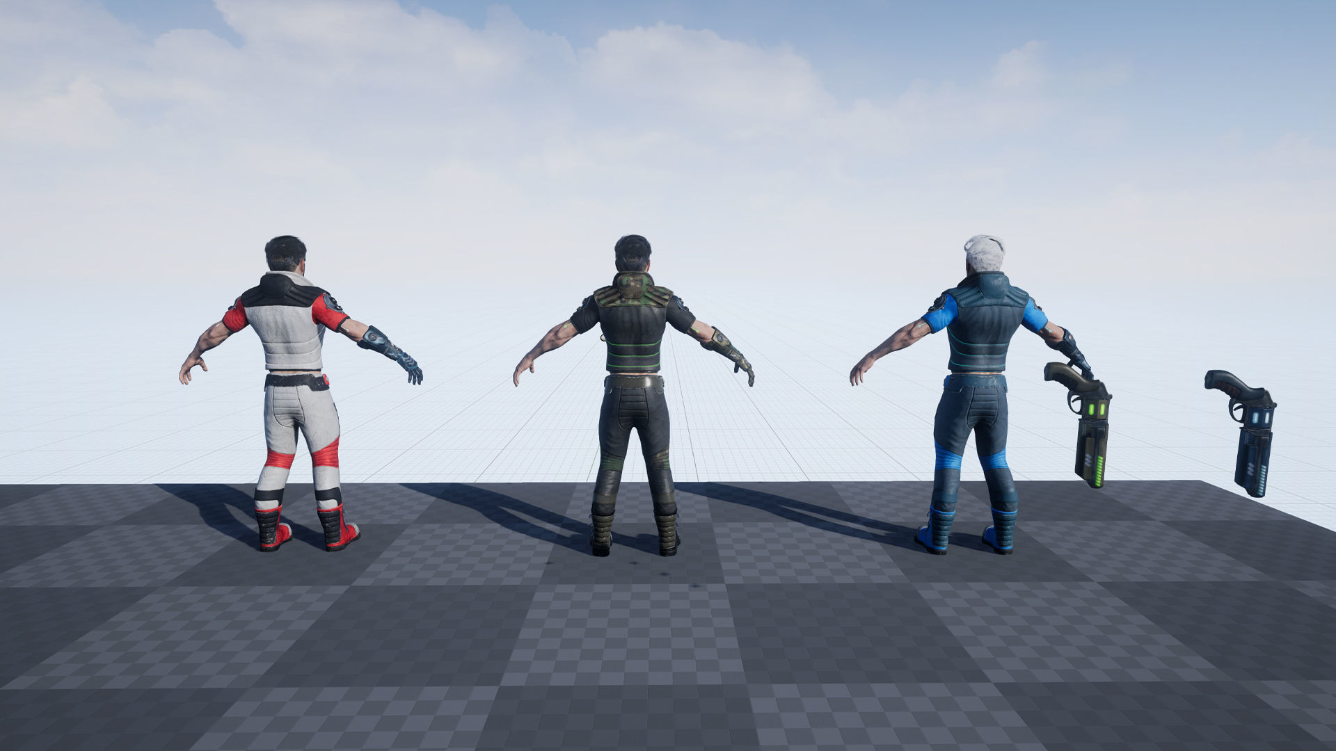 3D model Cyberpunk man VR / AR / low-poly rigged | CGTrader