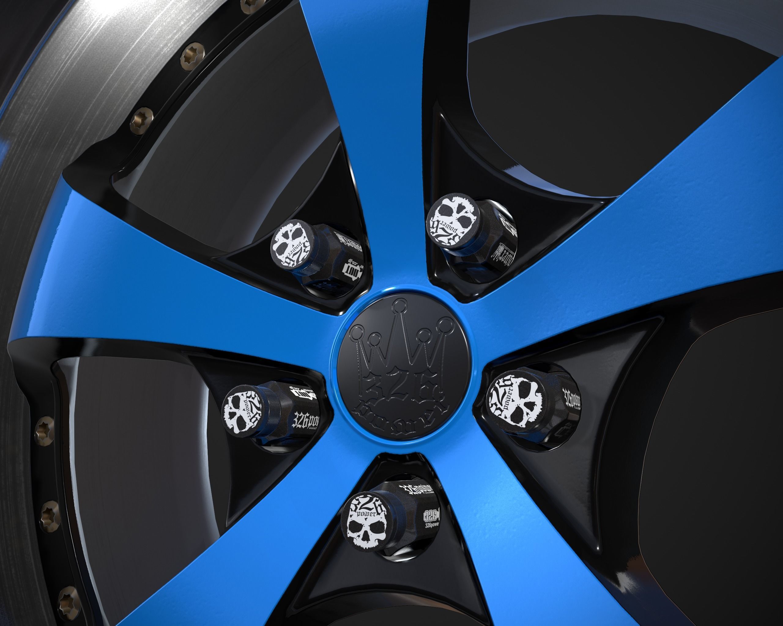 3D model 326 Power Yabaking KF Racing Spoke VR / AR / low-poly | CGTrader