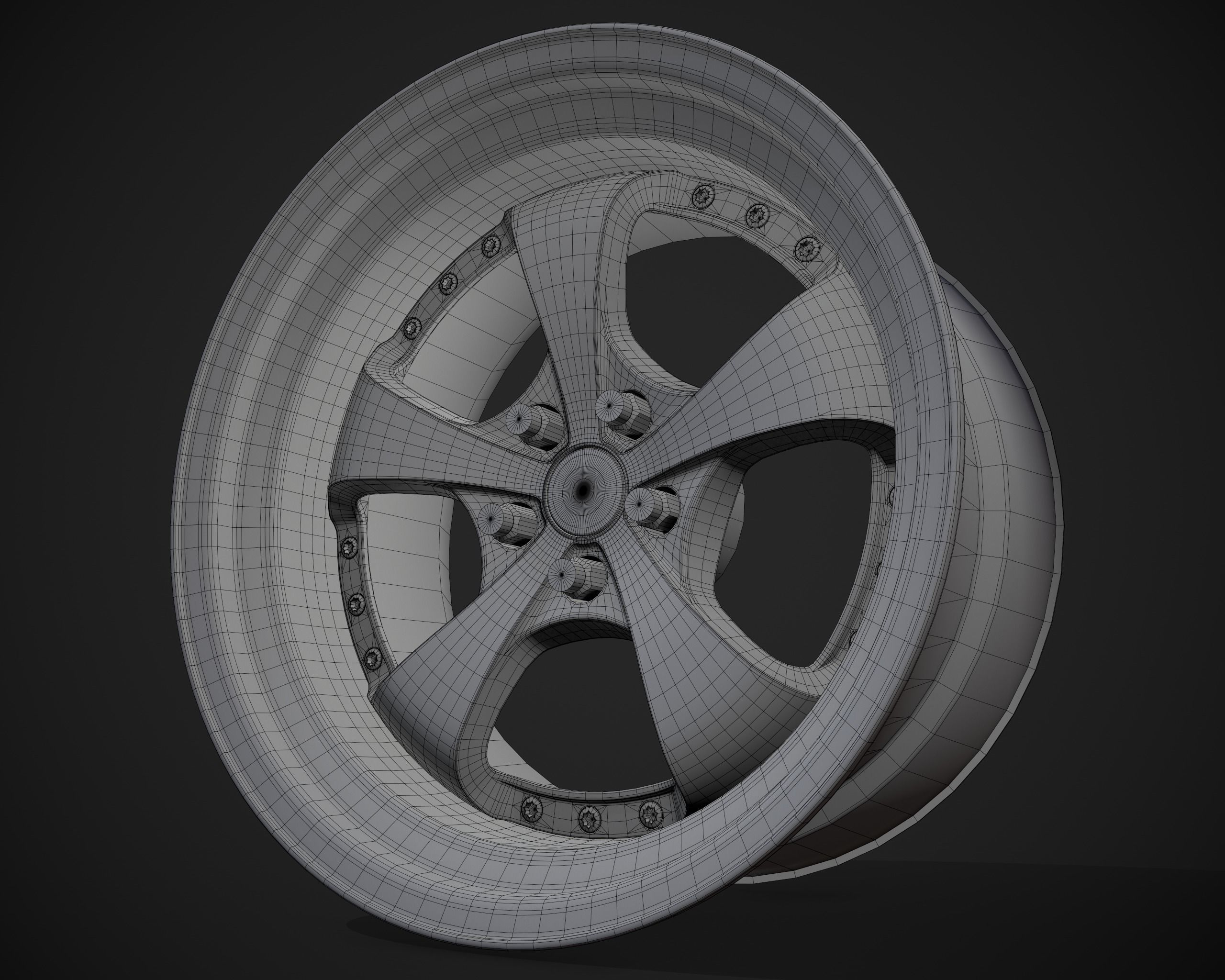 3D model 326 Power Yabaking KF Racing Spoke VR / AR / low-poly | CGTrader