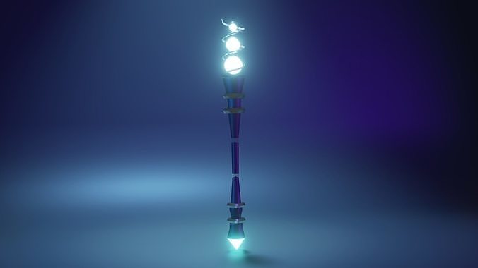 3D model Magic stick VR / AR / low-poly | CGTrader