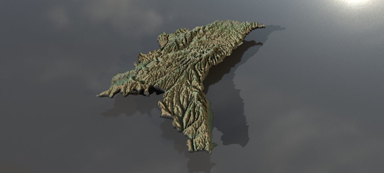 Moldova island of ireland 3D model 3D printable | CGTrader