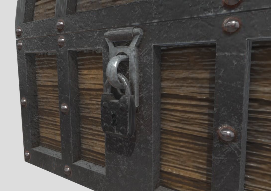 Medieval Low Poly Chest free 3D model | CGTrader