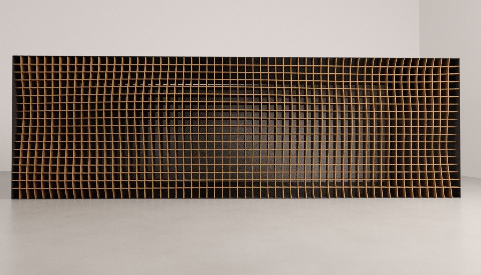 parametric waffle design facade 3D model | CGTrader