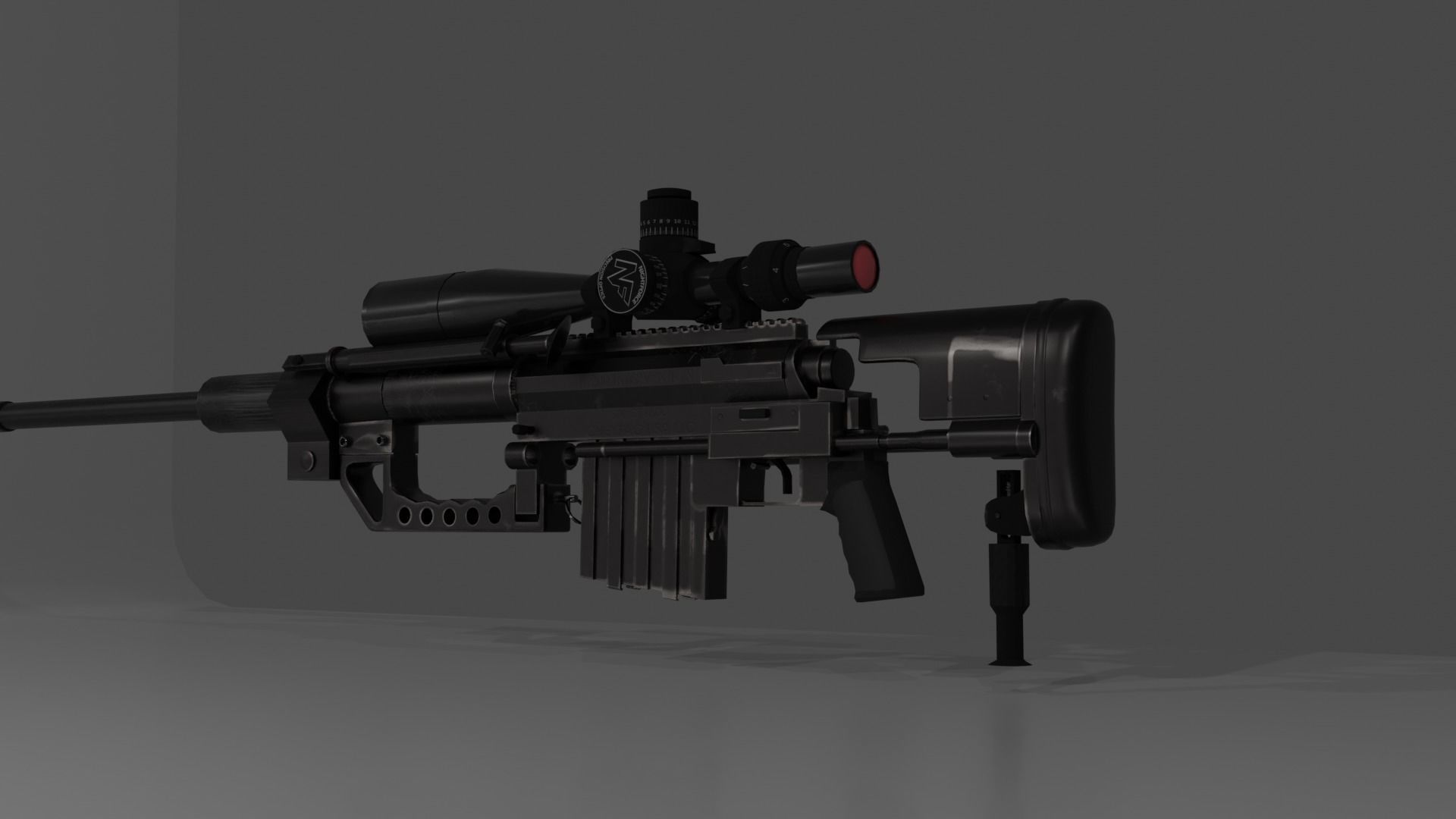 Cheytac M200 Intervention free 3D model rigged | CGTrader