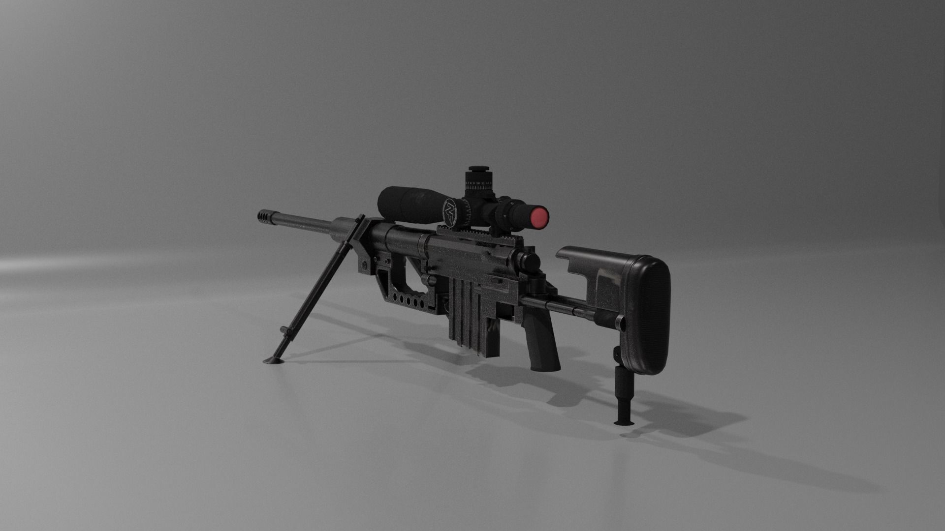 Cheytac M200 Intervention free 3D model rigged | CGTrader
