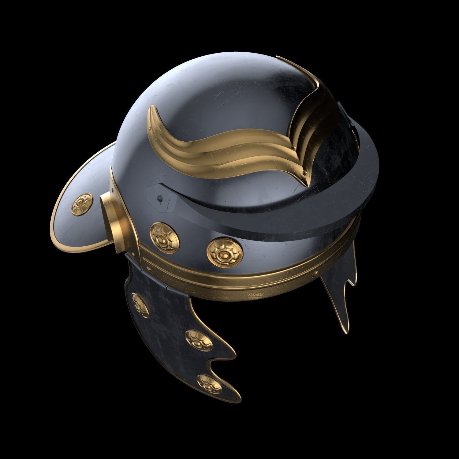 3D model Roman legionnaire helmet VR / AR / low-poly | CGTrader
