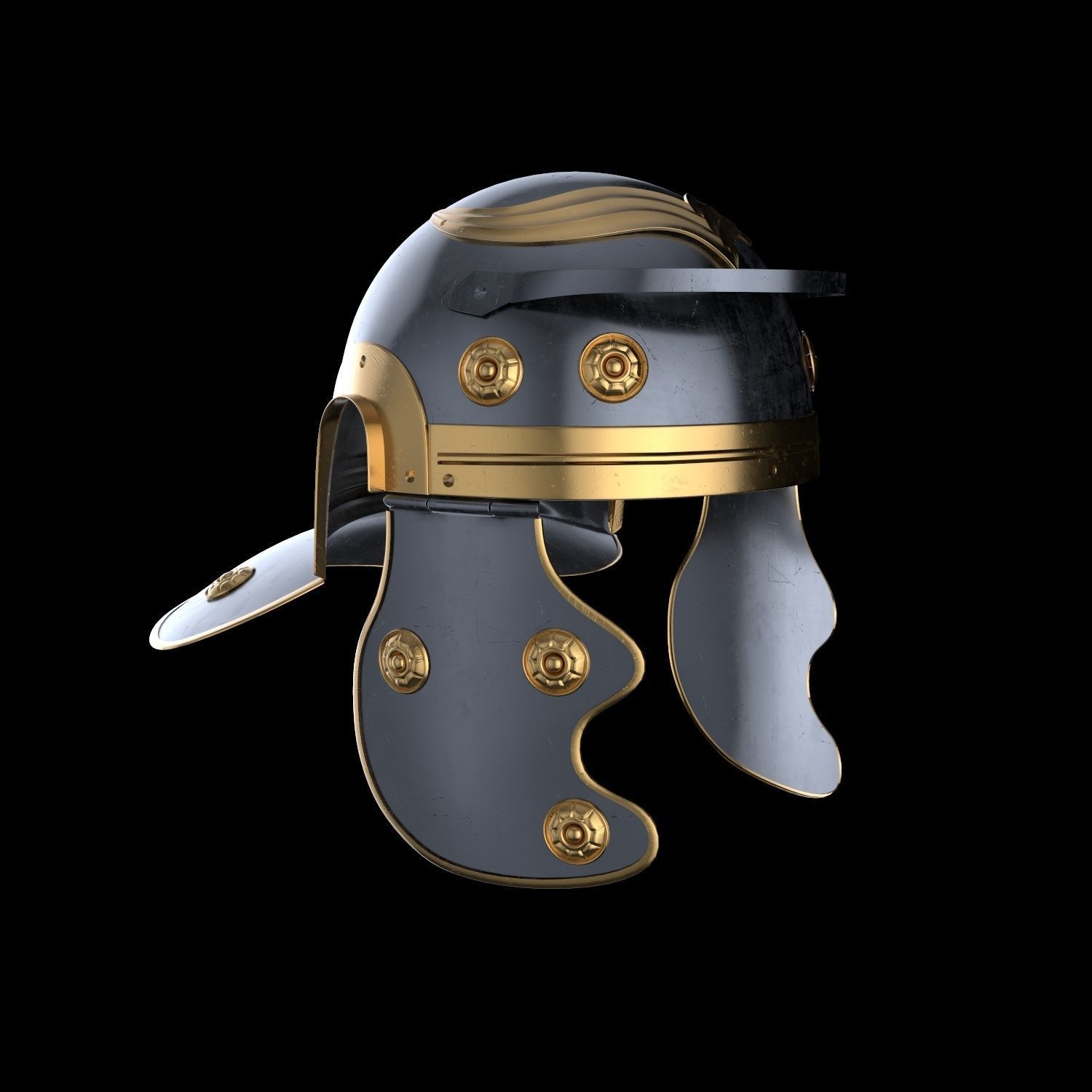 3D model Roman legionnaire helmet VR / AR / low-poly | CGTrader
