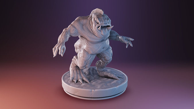 Swamp creature 3D model 3D printable | CGTrader