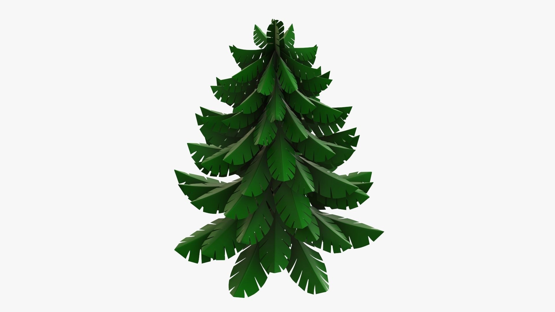 Christmas fir tree stylized 01 3D model | CGTrader