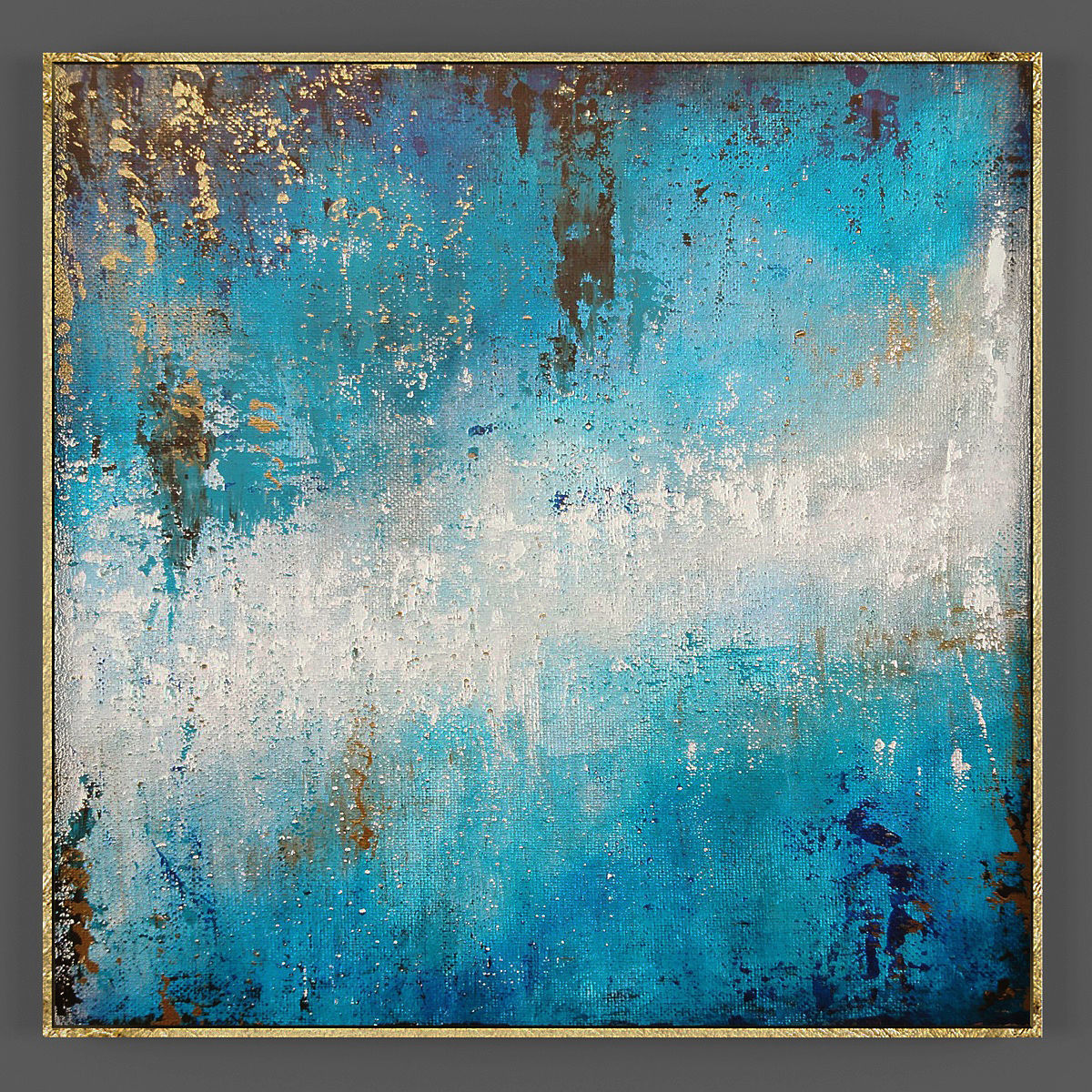 3D model Art151 turquoise abstract painting VR / AR / low-poly | CGTrader