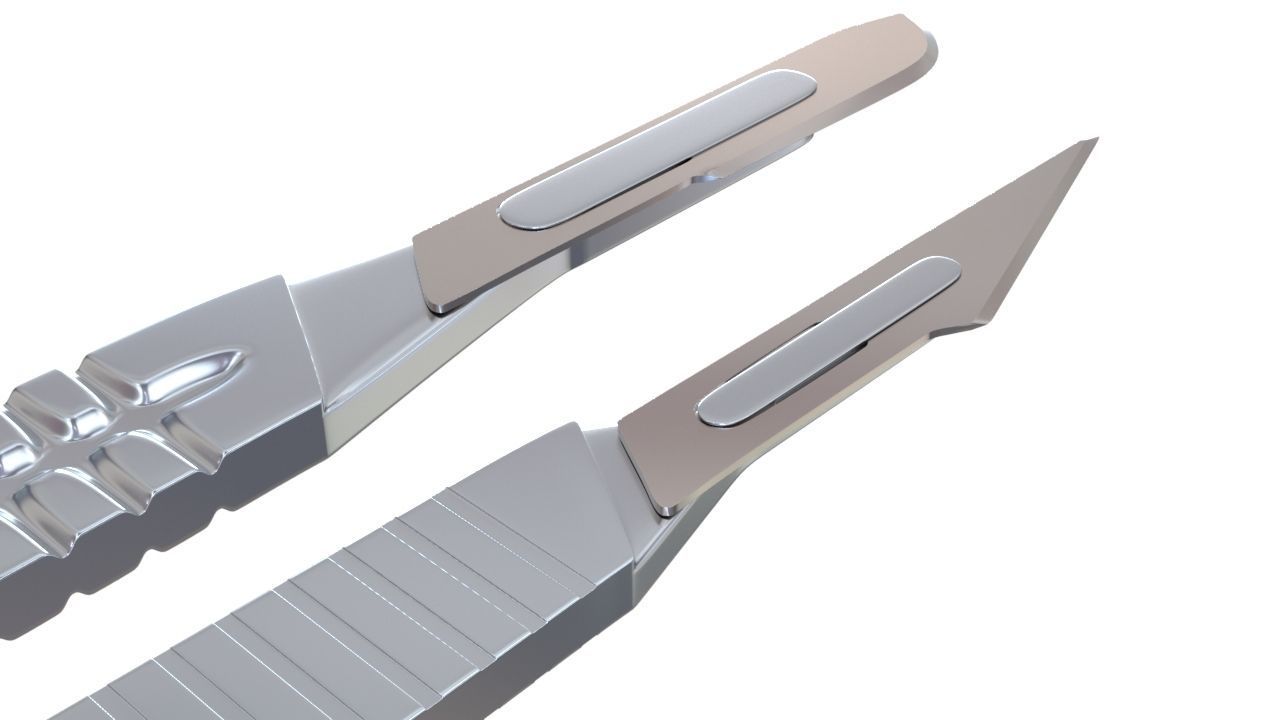 3D model Medical scalpel pack VR / AR / low-poly | CGTrader