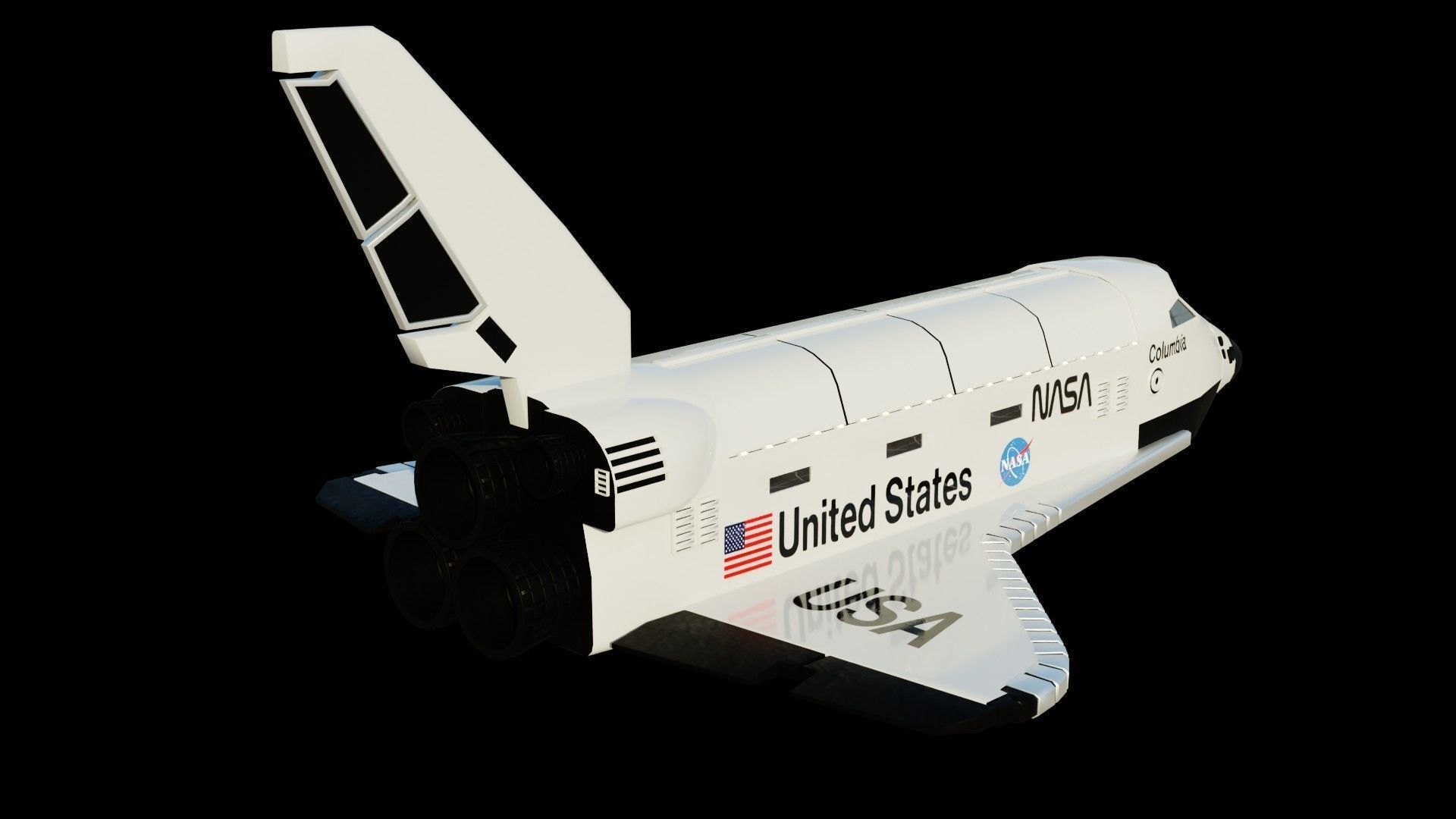 3D model Space Shuttle VR / AR / low-poly | CGTrader