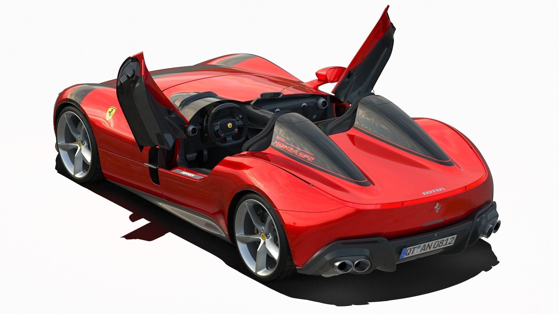 Ferrari Monza SP2 3D model animated | CGTrader