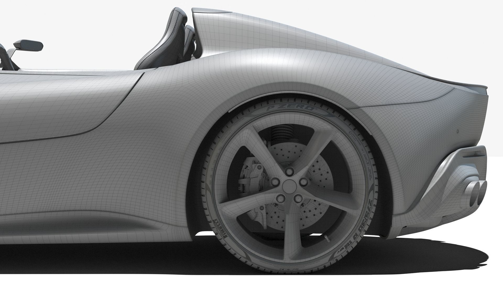 Ferrari Monza SP2 3D model animated | CGTrader