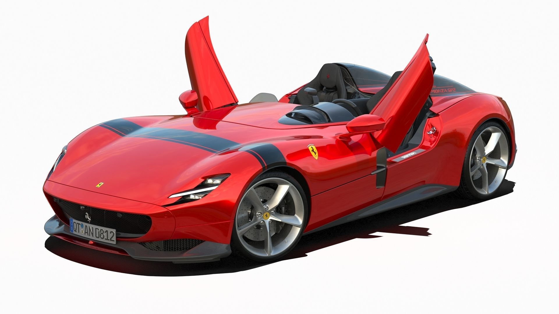 Ferrari Monza SP2 3D model animated | CGTrader
