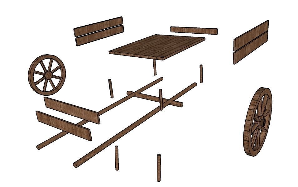 Roman cart 3D model | CGTrader