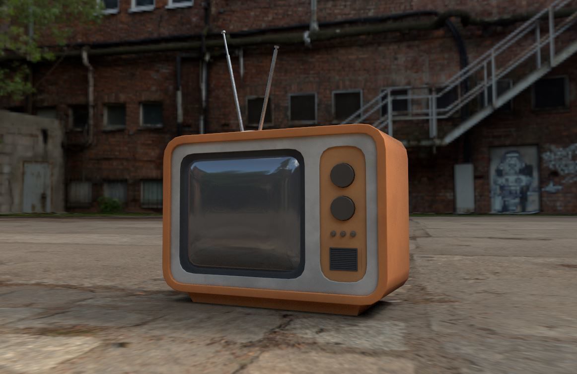 3D model Retro TV VR / AR / low-poly | CGTrader