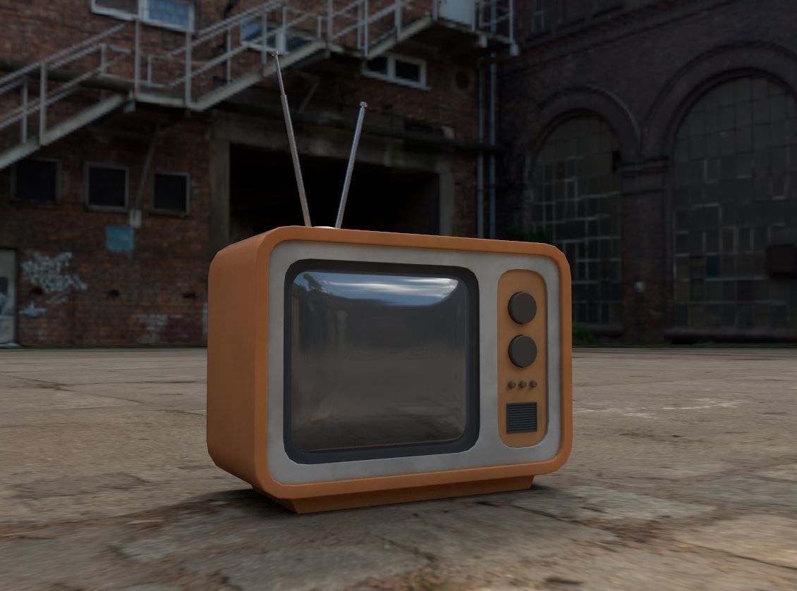 3D model Retro TV VR / AR / low-poly | CGTrader