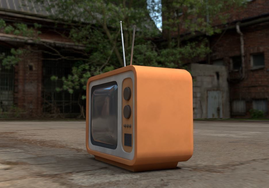 3D model Retro TV VR / AR / low-poly | CGTrader
