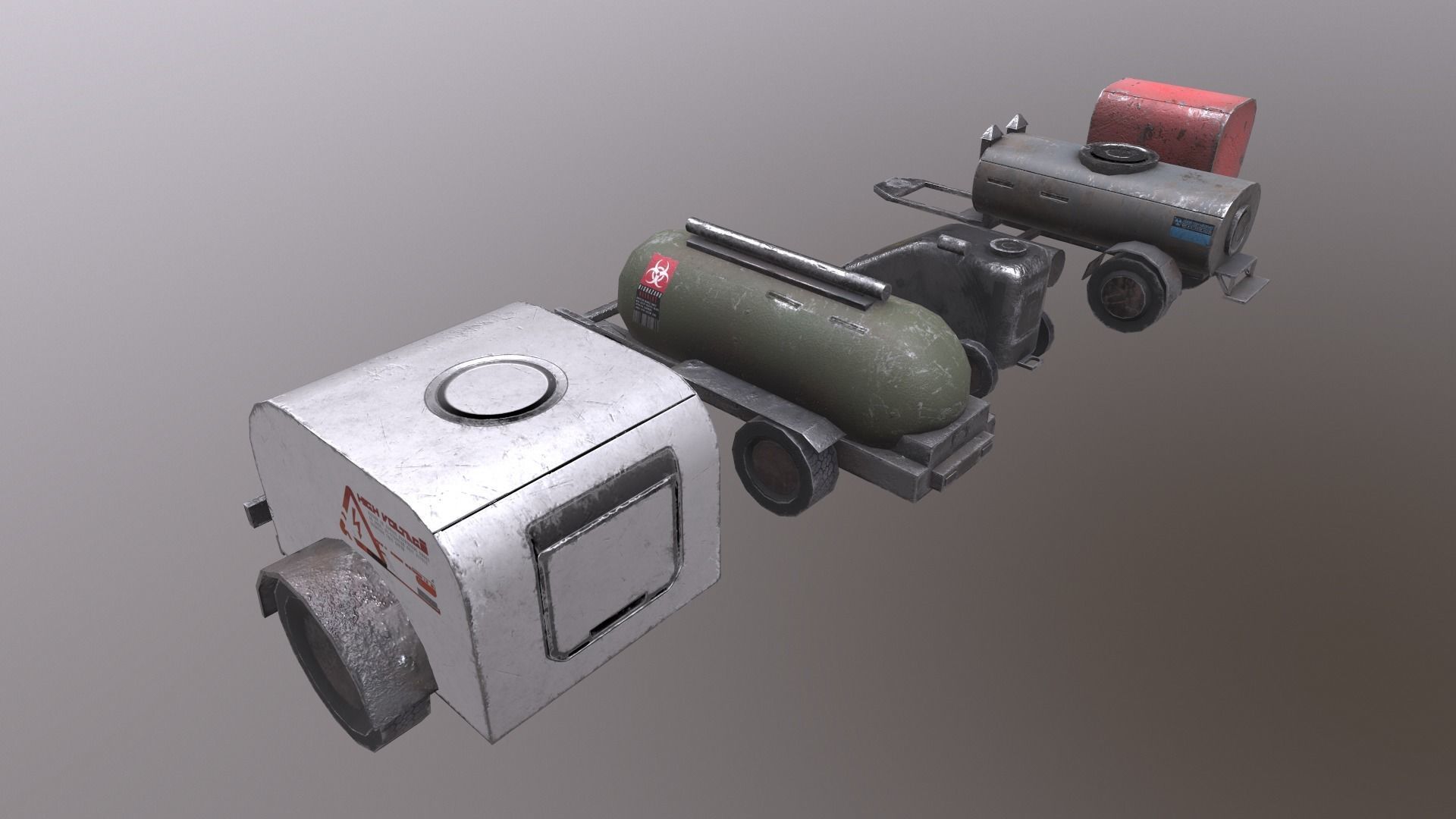 3D model Nuclear Tank VR / AR / low-poly | CGTrader