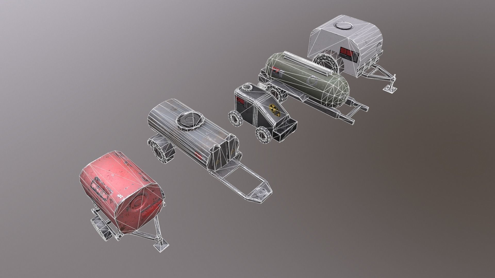 3D model Nuclear Tank VR / AR / low-poly | CGTrader
