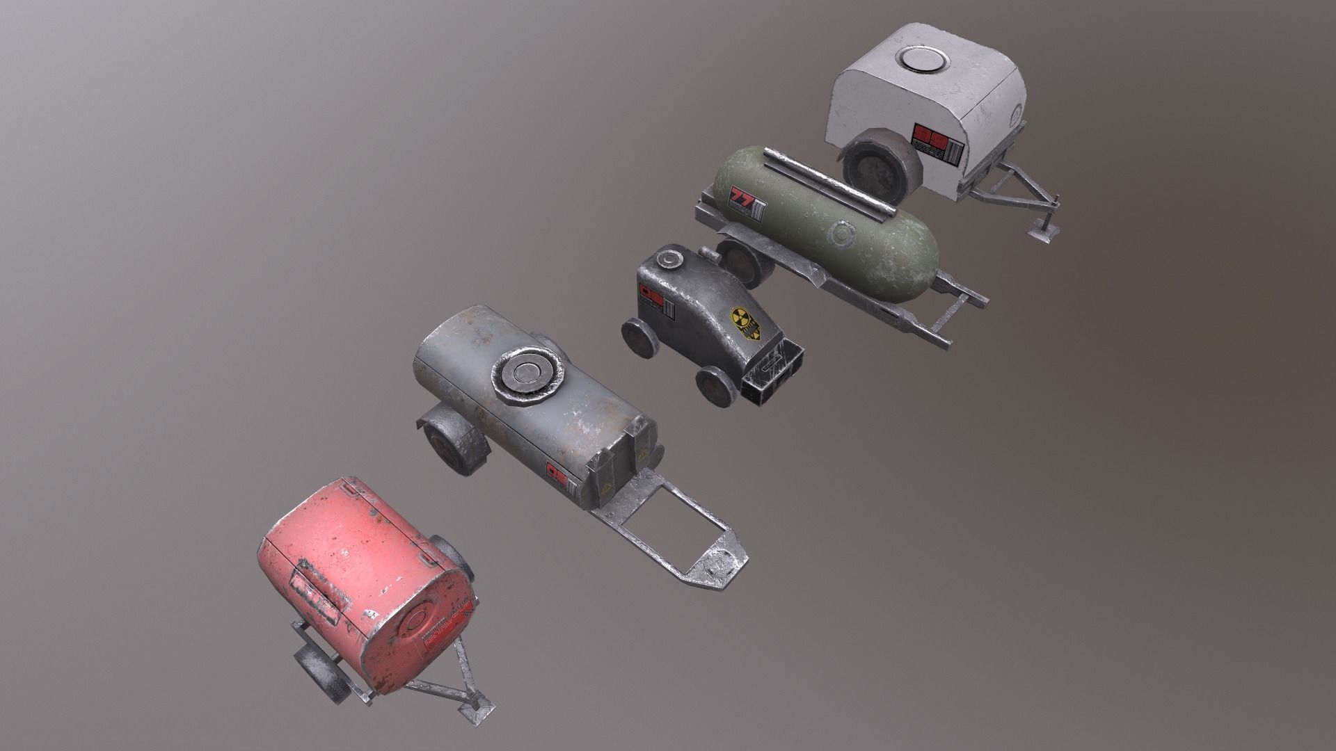 3D model Nuclear Tank VR / AR / low-poly | CGTrader